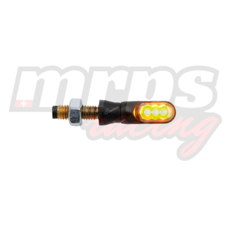 Clignotants Lightech LED 928 ABS homologués (noir) | MRPS Racing, Genève Suisse