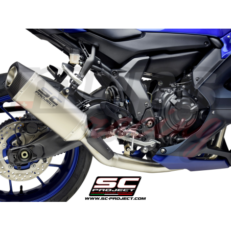 Ligne complète SC-Project SC1-S 2-1 Yamaha R7 2022-24 (inox/titane ...